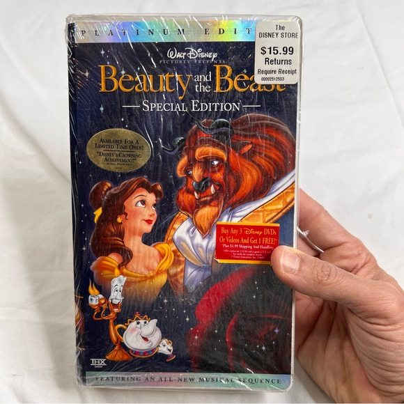 Disney | Other | Beauty And The Beast 992 Platinum Edition Vhs 203 Walt ...